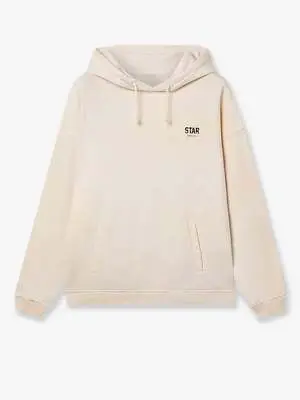 GOLDEN GOOSE Oversized Cotton Sweatshirt With Drawstring Hood