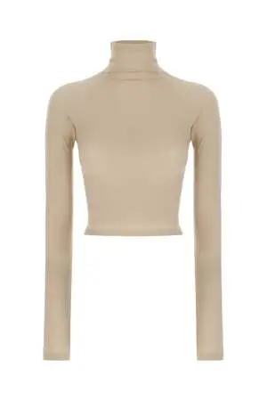 Alaïa Long Sleeve Turtleneck Top - Multicolor