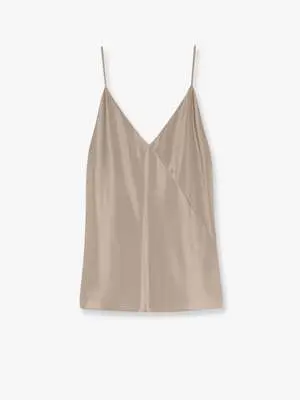 Max Mara Silk V-neck Camisole Top