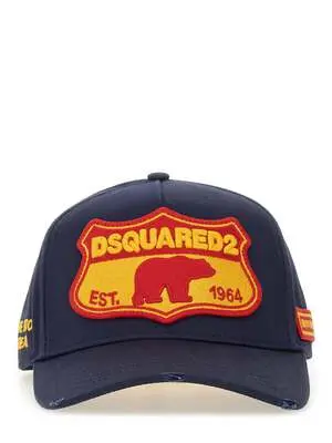 Dsquared2 Baseball Cap With Embroidered Logo - Blue