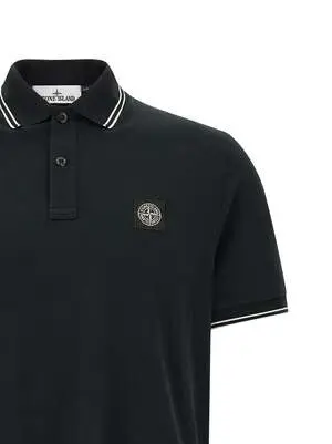 Stone Island 2200010' Polo Shirt - Black