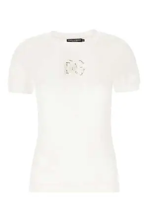 Dolce & Gabbana Embellished Dg Logo T-shirt - Multicolor