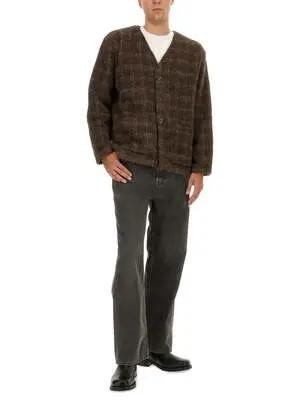Our Legacy Textured Wool Blend Cardigan