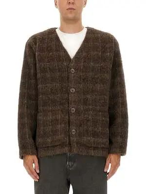 Our Legacy Textured Wool Blend Cardigan - Brown