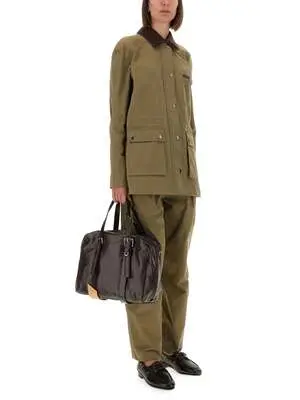 Moschino Heavy Cotton Jacket With Corduroy Collar