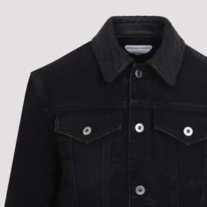 Bottega Veneta Intrecciato Collar Denim Jacket