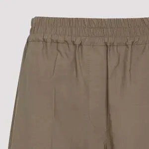Brunello Cucinelli Wide Leg Cotton Pants - Brown
