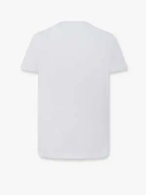 Moncler Organic Cotton Crewneck T-shirt With Logo Detail - Multicolor