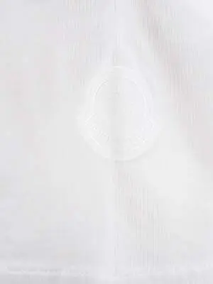 Moncler Organic Cotton Crewneck T-shirt With Logo Detail - Multicolor