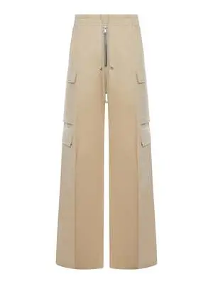 Rick Owens Cotton Cargobelas Trousers - Cream