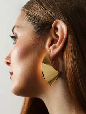 Alaïa Brass Sculptural Earrings - Multicolor