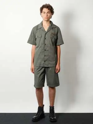 Dolce & Gabbana Cotton Shirt With Logo Patch