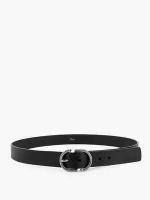 Dior Leather Belt With Cd Buckle - Multicolor