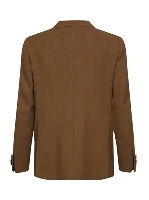 Tagliatore Clay Virgin Wool Vesuvio Single-breasted Blazer - Multicolor