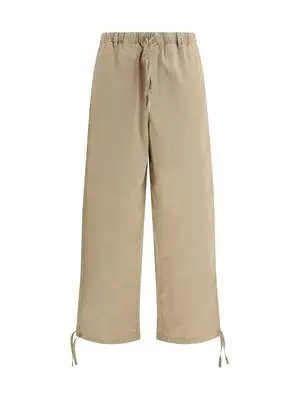 FERRAGAMO Loose-fit Cotton Canvas Pants