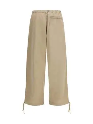FERRAGAMO Loose-fit Cotton Canvas Pants