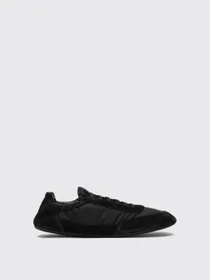 Prada Suede And Nylon Lace-up Sneakers