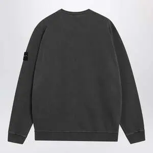 Stone Island Crewneck Sweatshirt In Slub Cotton