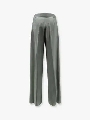 Max Mara Virgin Wool And Silk Wide Leg Trousers