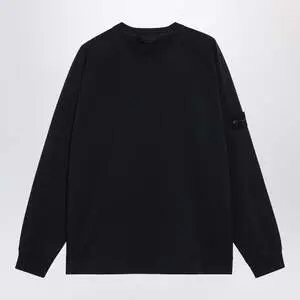 Stone Island Navy Cotton Stretch Sweatshirt - Blue