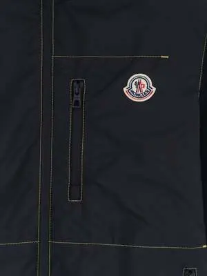 Moncler Zip-up Jacket With Cotton Inserts
