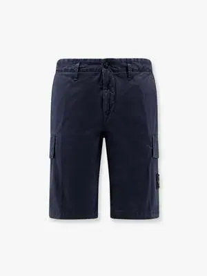 Stone Island Organic Cotton Stretch Cargo Shorts - Multicolor
