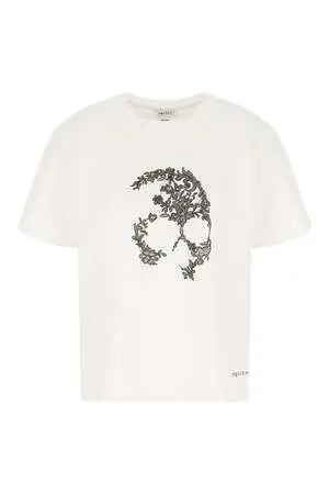 Alexander McQueen Lace Skull T-shirt - Multicolor