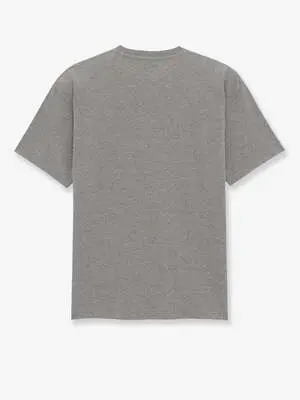 Saint Laurent Recycled Material T-shirt With Cassandre Embroidery - Multicolor