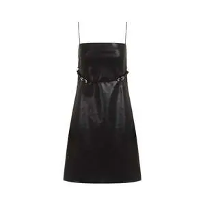 Givenchy Voyou Leather Mini Dress - Black