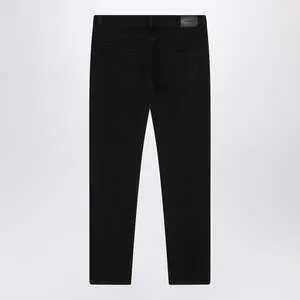 Saint Laurent Cotton Denim Jeans With Back Logo Patch