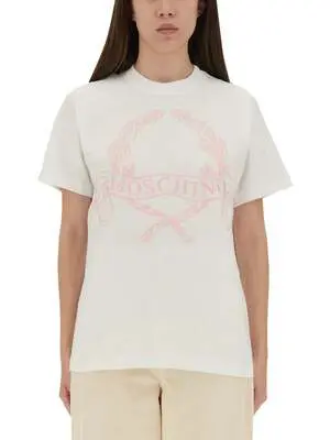 Moschino Cotton T-shirt With Embroidery - White