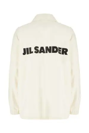 JIL SANDER Logo Print Shirt Jacket - Multicolor