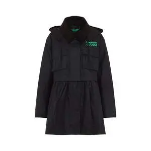 BARBOUR X GANNI Peplum Wax Jacket - Brown
