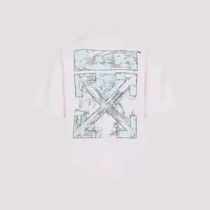 Off-White Rubbed Paint Arrows Skate T-shirt