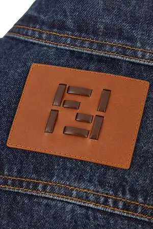 Fendi Denim Belted Jacket - Multicolor