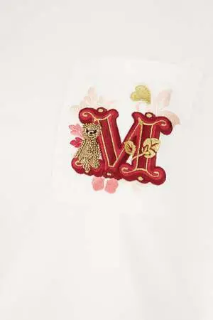 Max Mara Embellished Logo T-shirt - Multicolor