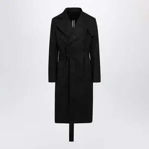 Rick Owens Double-breasted Cotton Coat