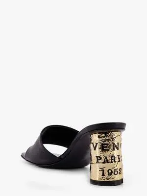 Givenchy Leather Square Toe Mules