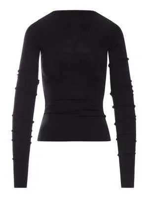 RICK OWENS RICK OWENS Fitted Temple Top With V-Neck Back