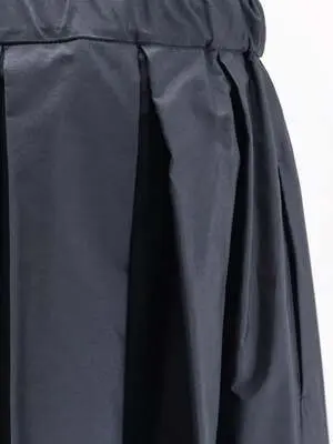 Max Mara Flared Cotton Skirt With Drawstring Waist - Multicolor