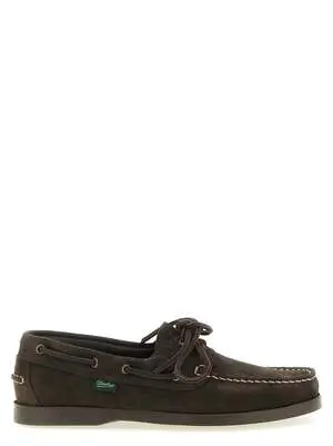 Paraboot Barth Suede Boat Shoe - Brown