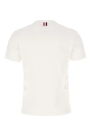 Thom Browne Embroidered Dog Motif T-shirt