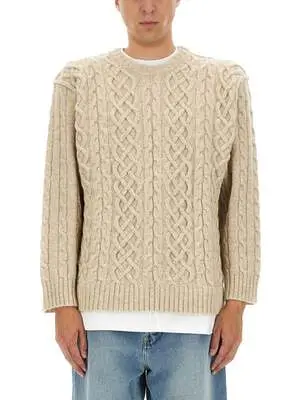 Moschino Pullover With T-shirt - Cream