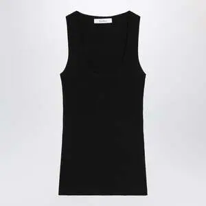 Max Mara Ribbed Tank Top - Black