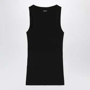 Max Mara Ribbed Tank Top - Black