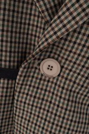Balenciaga Checked Blazer With Drawstring