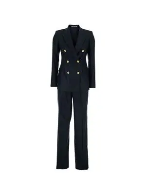 Tagliatore Linen Double-breasted Suit - Multicolor