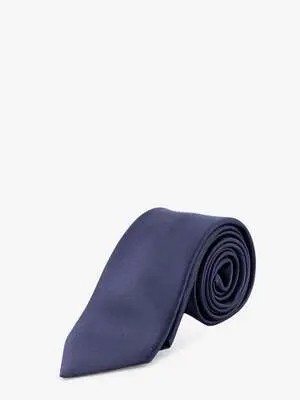Saint Laurent Satin Tie - Blue