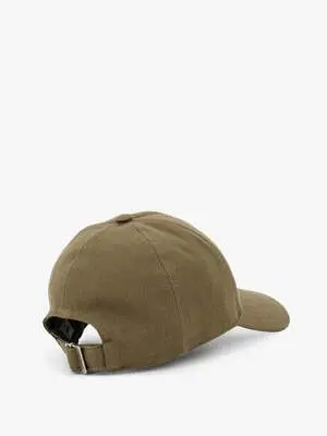 Saint Laurent Cassandre Logo Baseball Cap - Brown