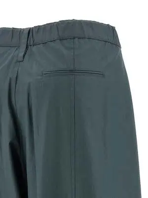 Max Mara S Mmgufo' Cotton Poplin Wide Leg Pants - Blue